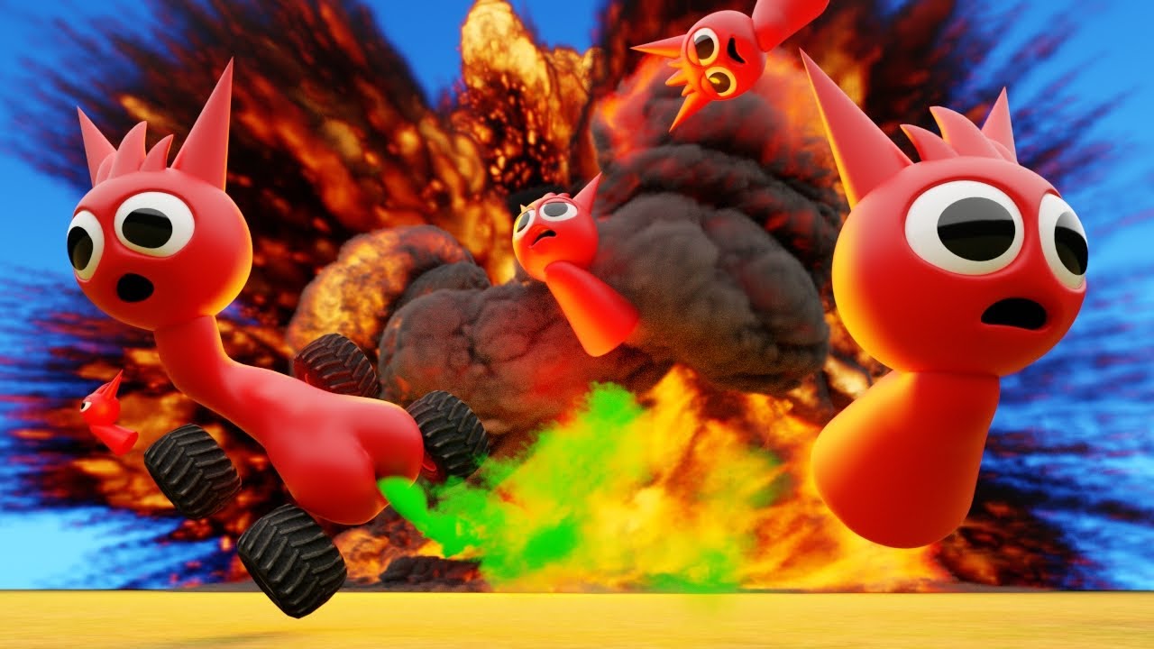 A massive army of Sprunki Reddy is on the attack! - YouTube