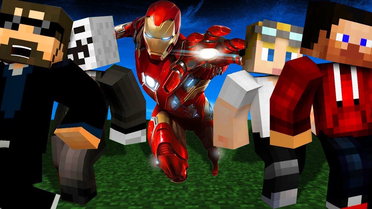 ALL NEW *AVENGERS* themed MURDER RUN! *NEW* Minecraft Mod - YouTube