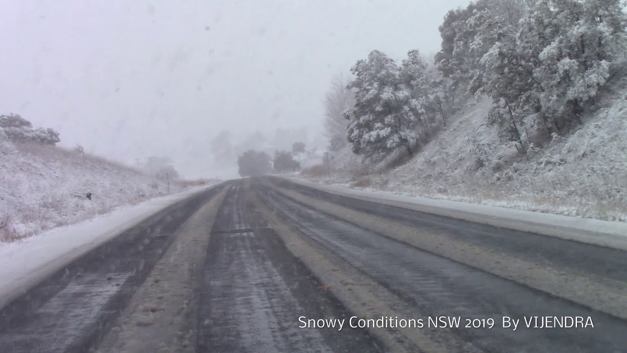 SNOW FROM COWRA TO BLUE MOUNTAINS NSW 2019 - YouTube