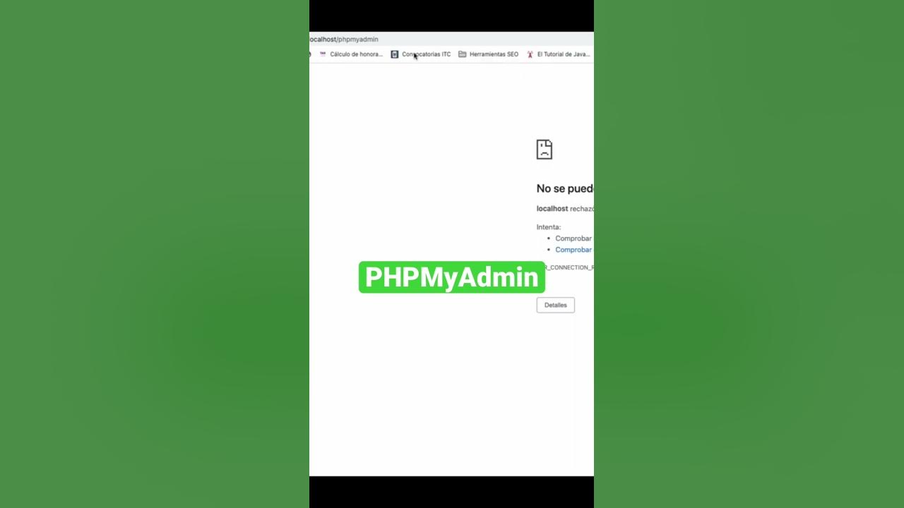 Solución: PHPMyAdmin no funciona aunque MySQL está activo - YouTube