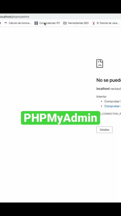 Solución: PHPMyAdmin no funciona aunque MySQL está activo - YouTube
