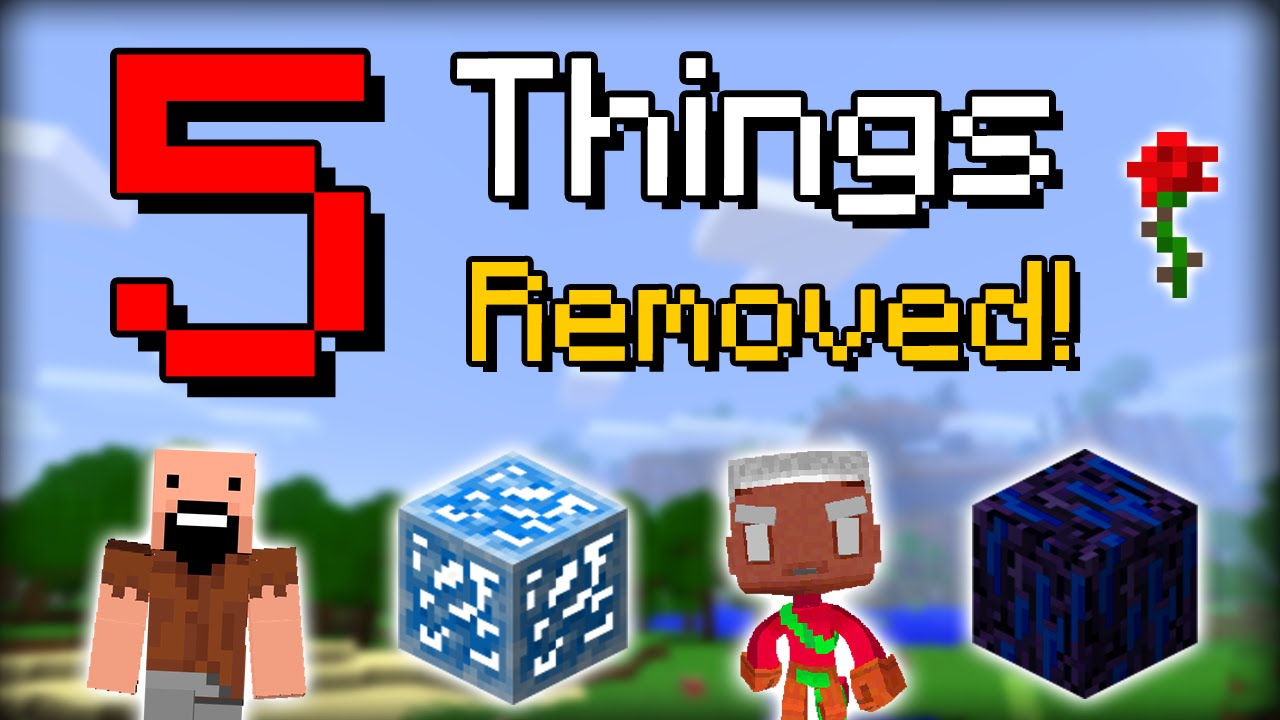 Minecraft: 5 Features Removed from PC - YouTube