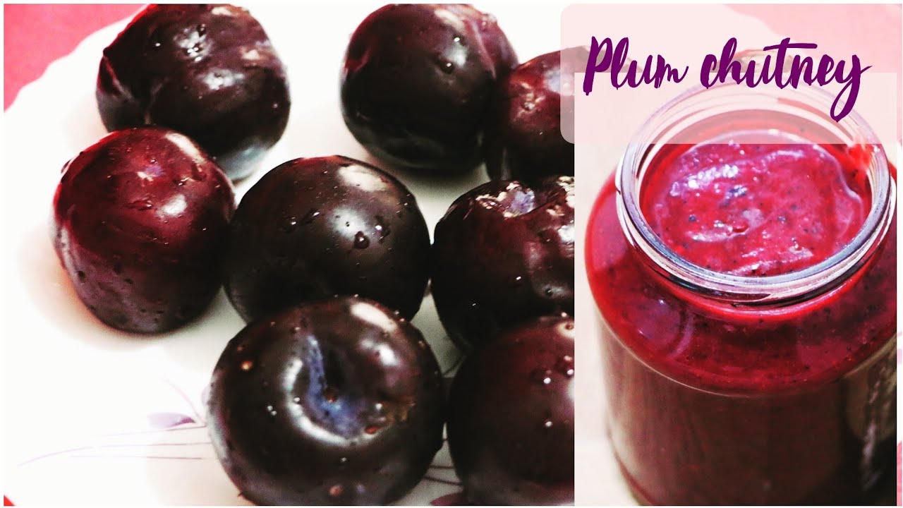 Plum chutney in 1 minute | Spicy plum sauce - YouTube