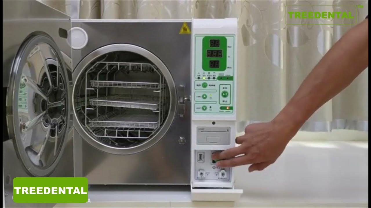 Getidy® 18L / 23L Digital Yollow-Green LED Display, Dental Steam Autoclave Sterilizer Class B ...