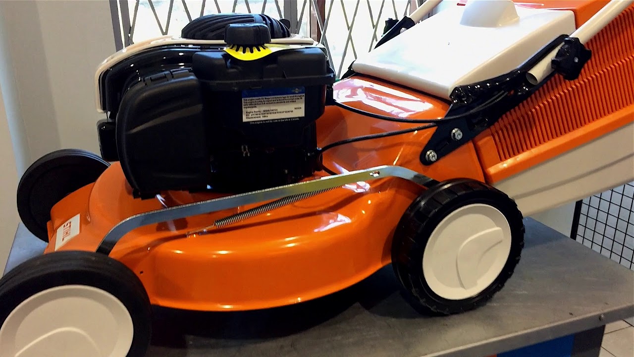 Stihl RM 248 T. Обзор газонокосилки - YouTube