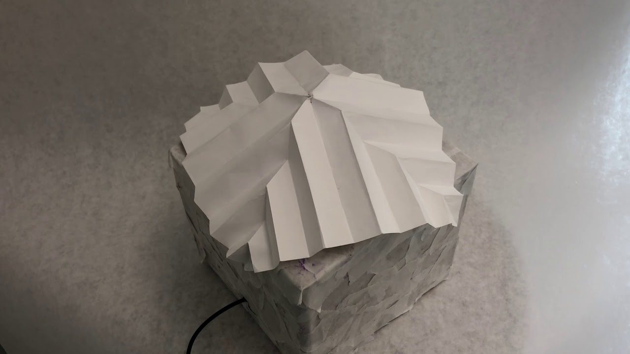 Kinematic Origami Prototype 2 - YouTube