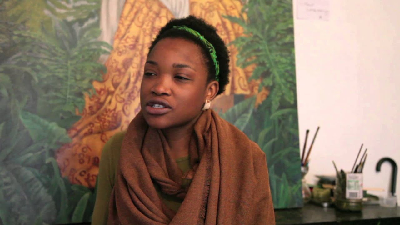Painter, Kimathi Mafafo, walks us around her studio in Cape Town - YouTube