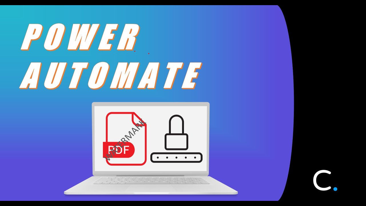 How to Protect PDF Documents with a Watermark and Password in Power Automate - YouTube