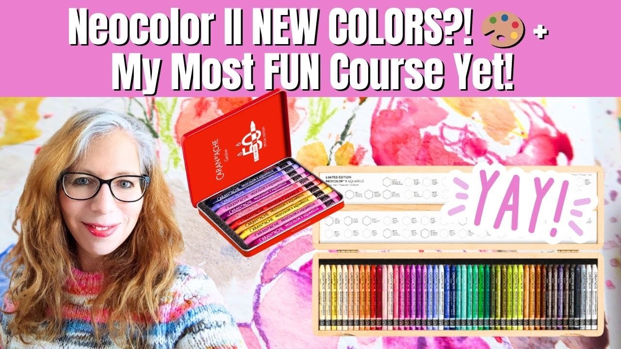 New Neocolor II Colors on the Way! + My Most Fun Art Course Ever 🌸 ...