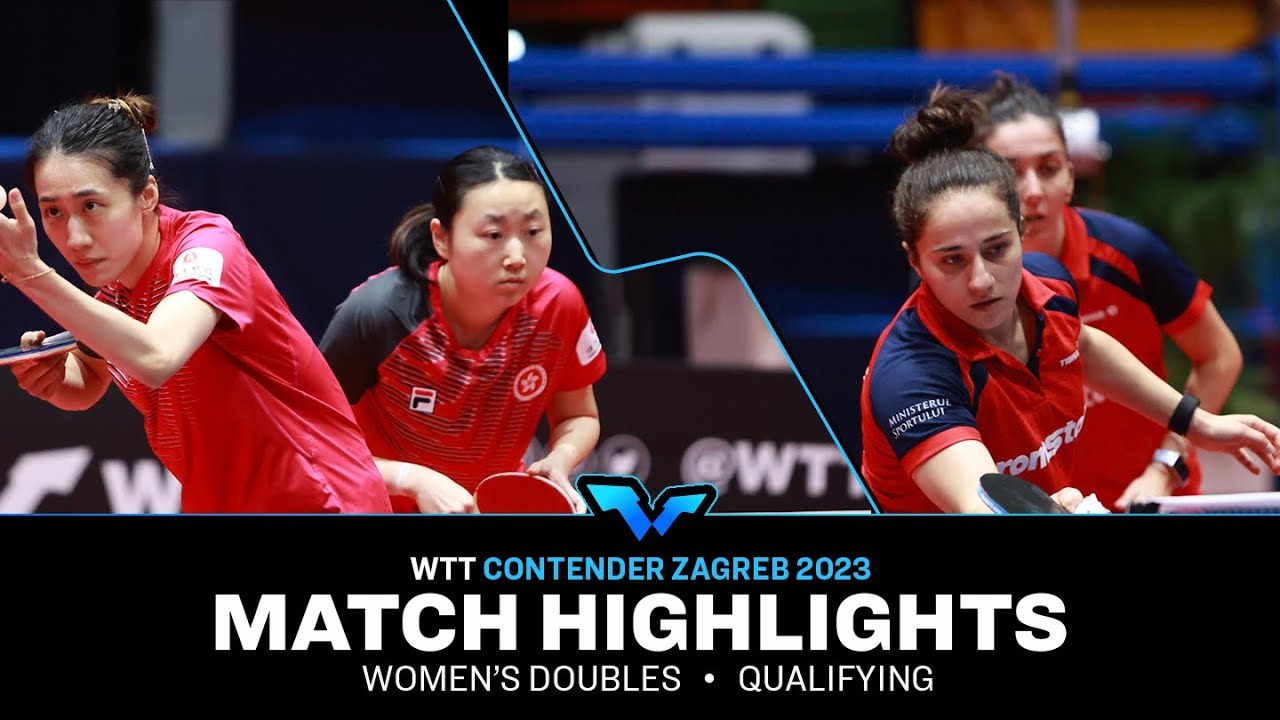 Irina Ciobanu/Tania Plaian vs Zhu Chengzhu/Li Ching Wan | WD Qual | WTT ...