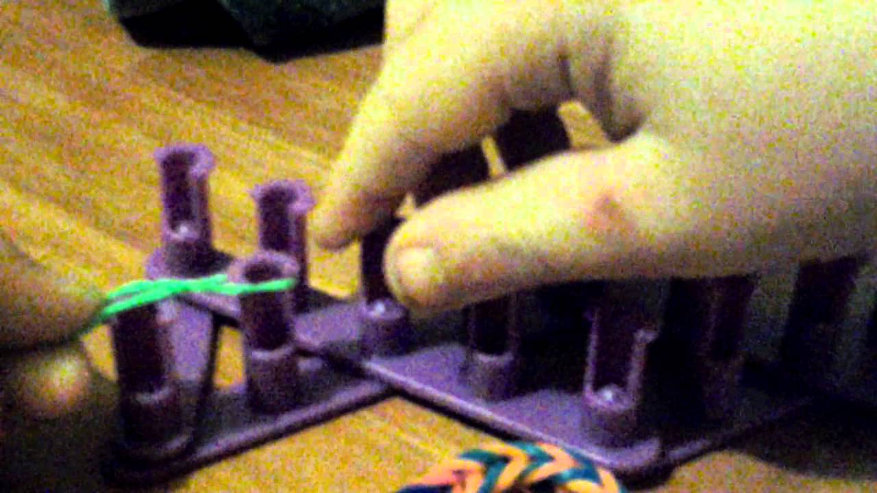 Loom band tutorial part 1 - YouTube