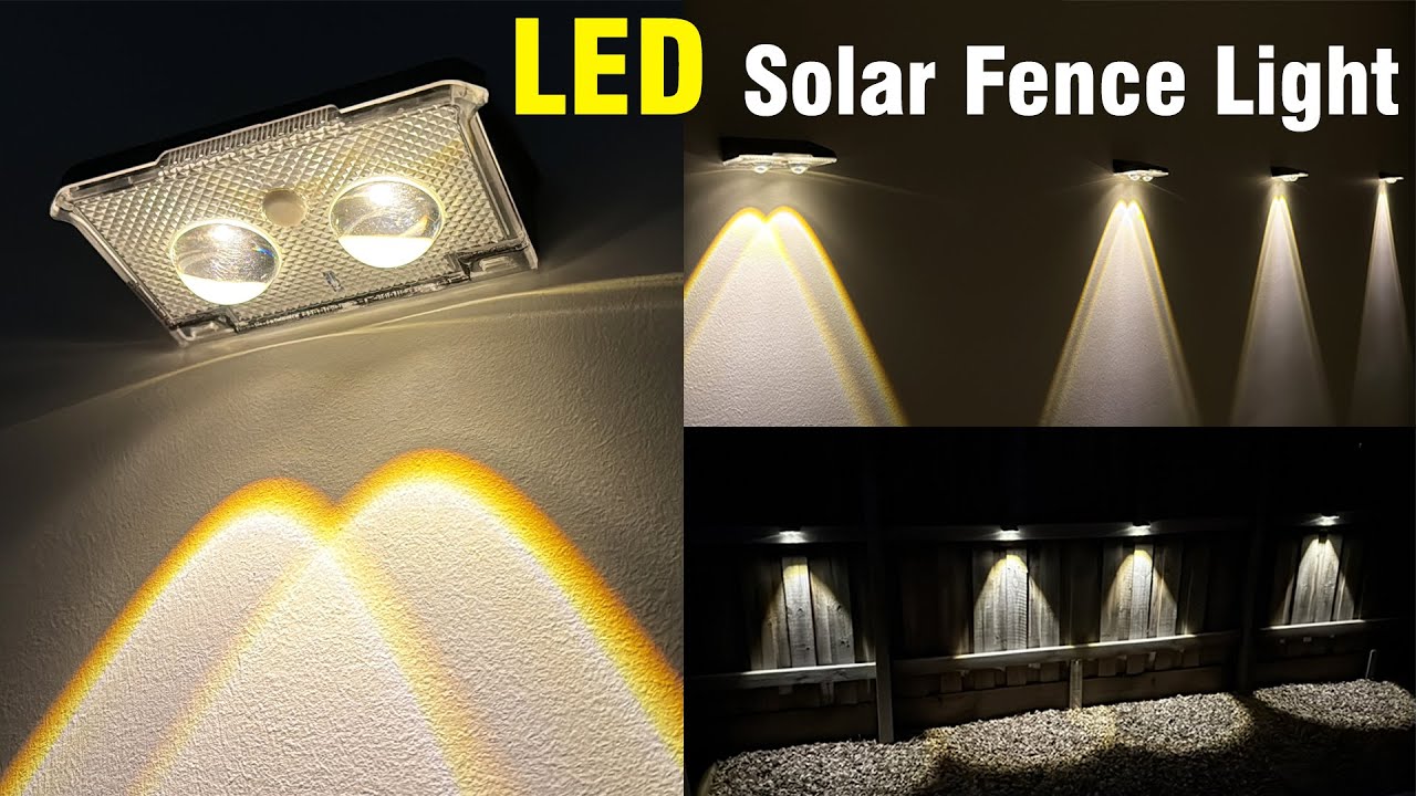 Outdoor Solar Wall Lights | RGB Corner Floor Lamp - YouTube