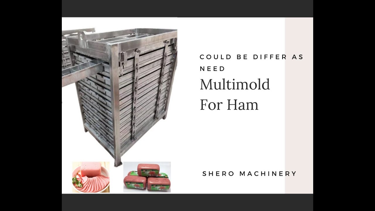ham multimould racks ham production sausage maker - YouTube
