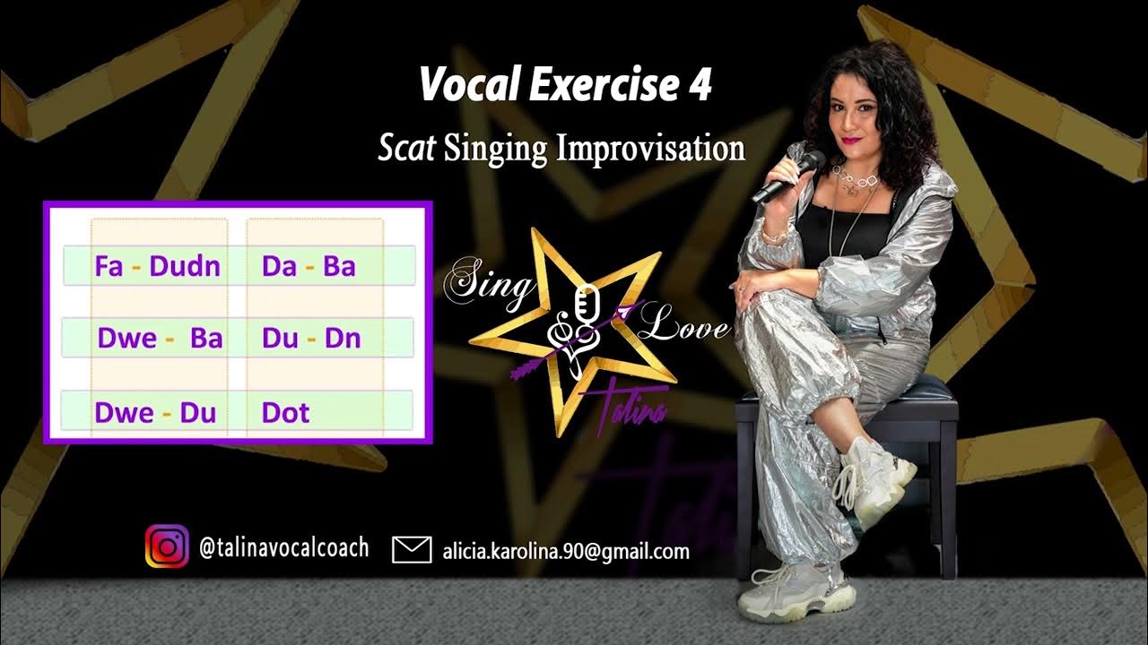 Scat Singing Improvisation.- Vocal Exercise 4 ( Vlog - 2 , b/ track ...