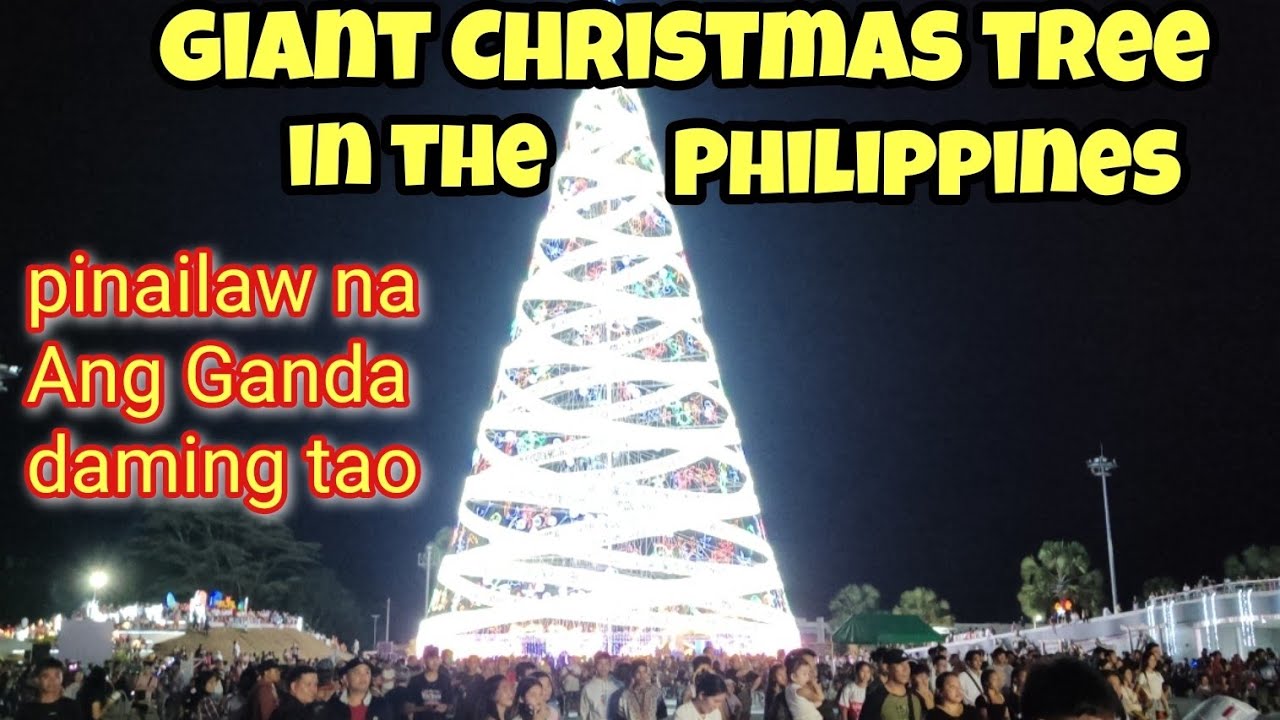 the tallest Christmas tree in the Philippines/giant Christmas tree ...