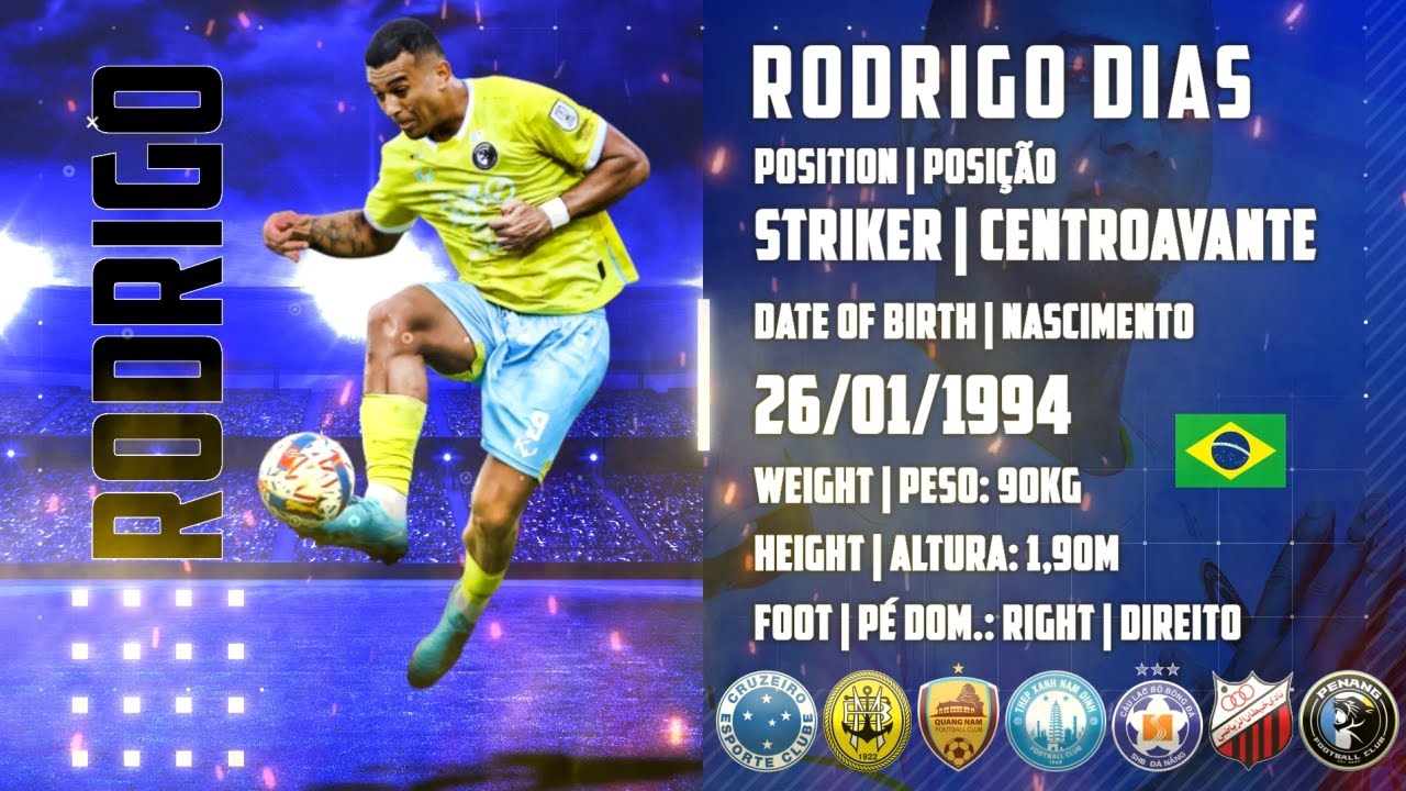 RODRIGO DIAS ⚽ Striker | Centroavante ⚽ Highlights 2024 - YouTube