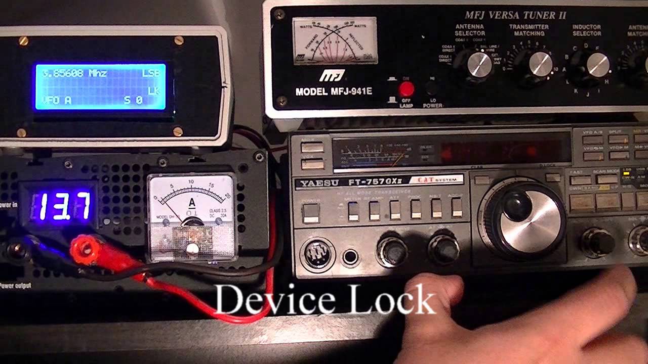 Yaesu 757GX2 External LCD Display - YouTube