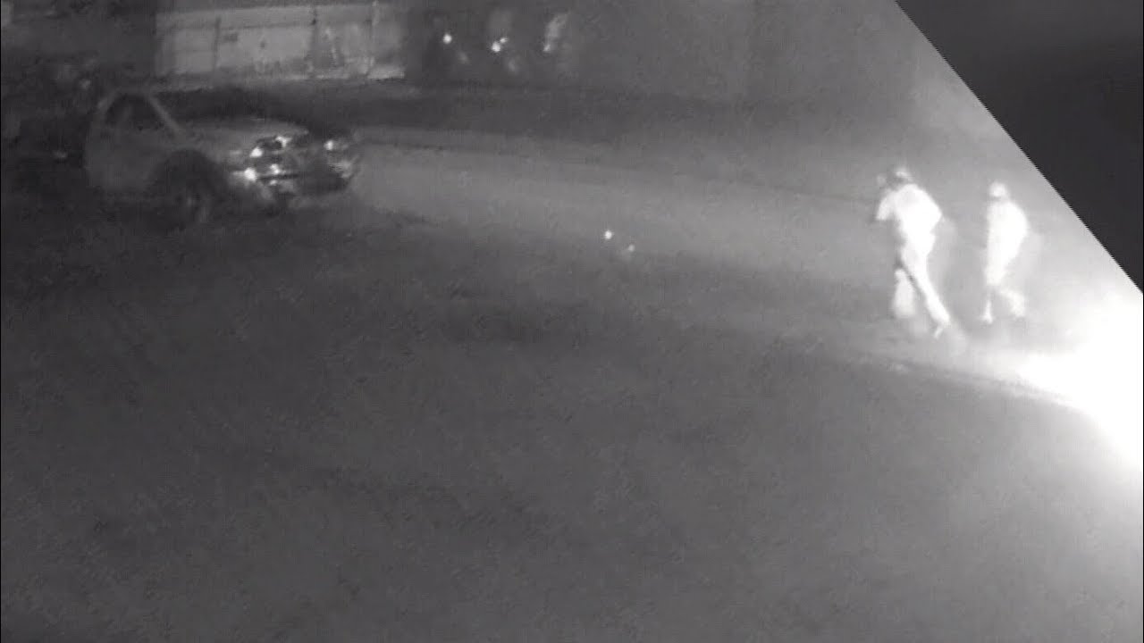 Suspected arsonists accidentally light themselves on fire - YouTube