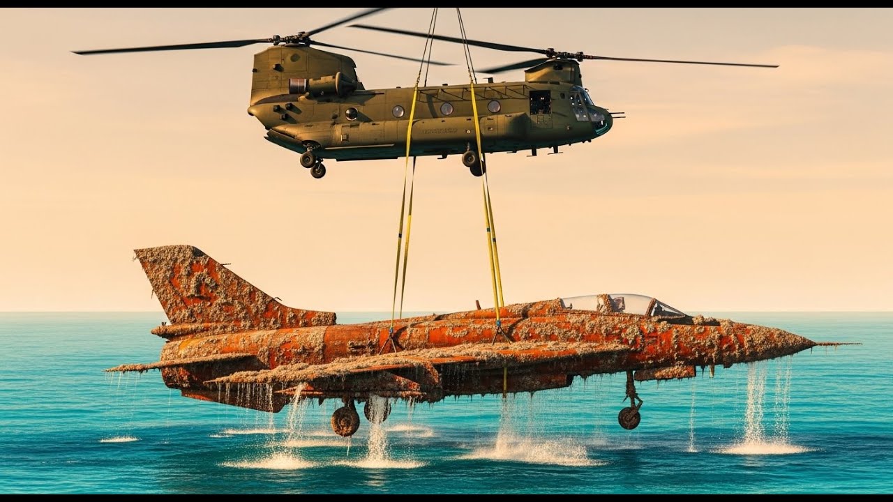 UNBELIEVABLE Restoration — Sunken Cold War Fighter Jet 60 Years Ocean ...