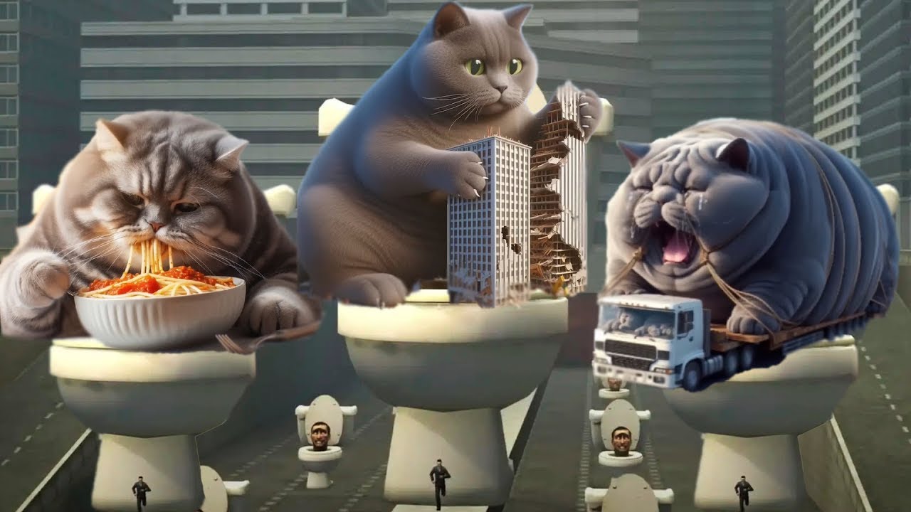 Poor Surprised Cat a Giant - Skibidi Toilet (Musical Remix Parody ...
