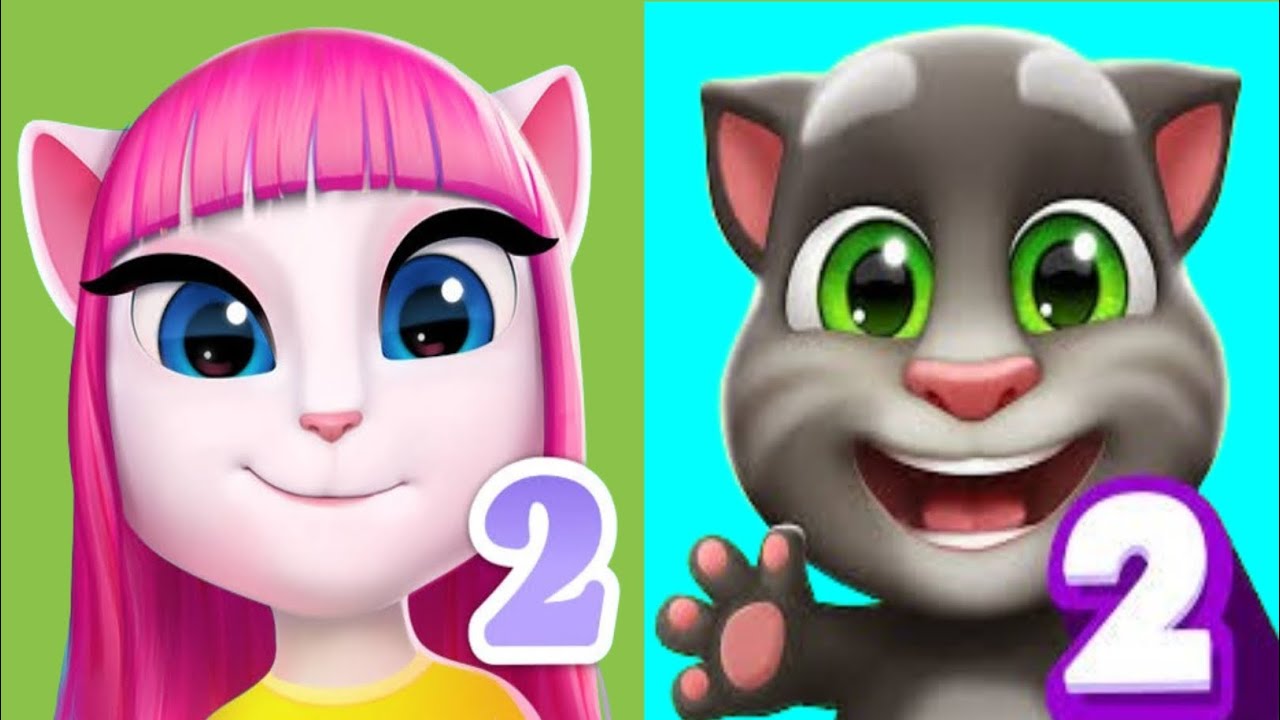 My Talking Angela 2 Gift Box 🎁 Dress Vs My Talking Tom 2 New funny ...