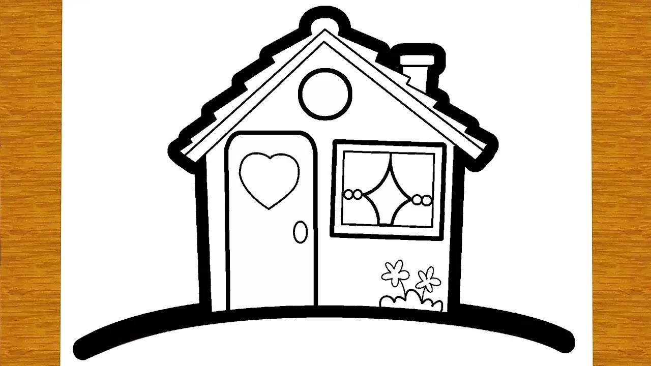 HOW TO DRAW A CUTE HOUSE | Easy drawings - YouTube