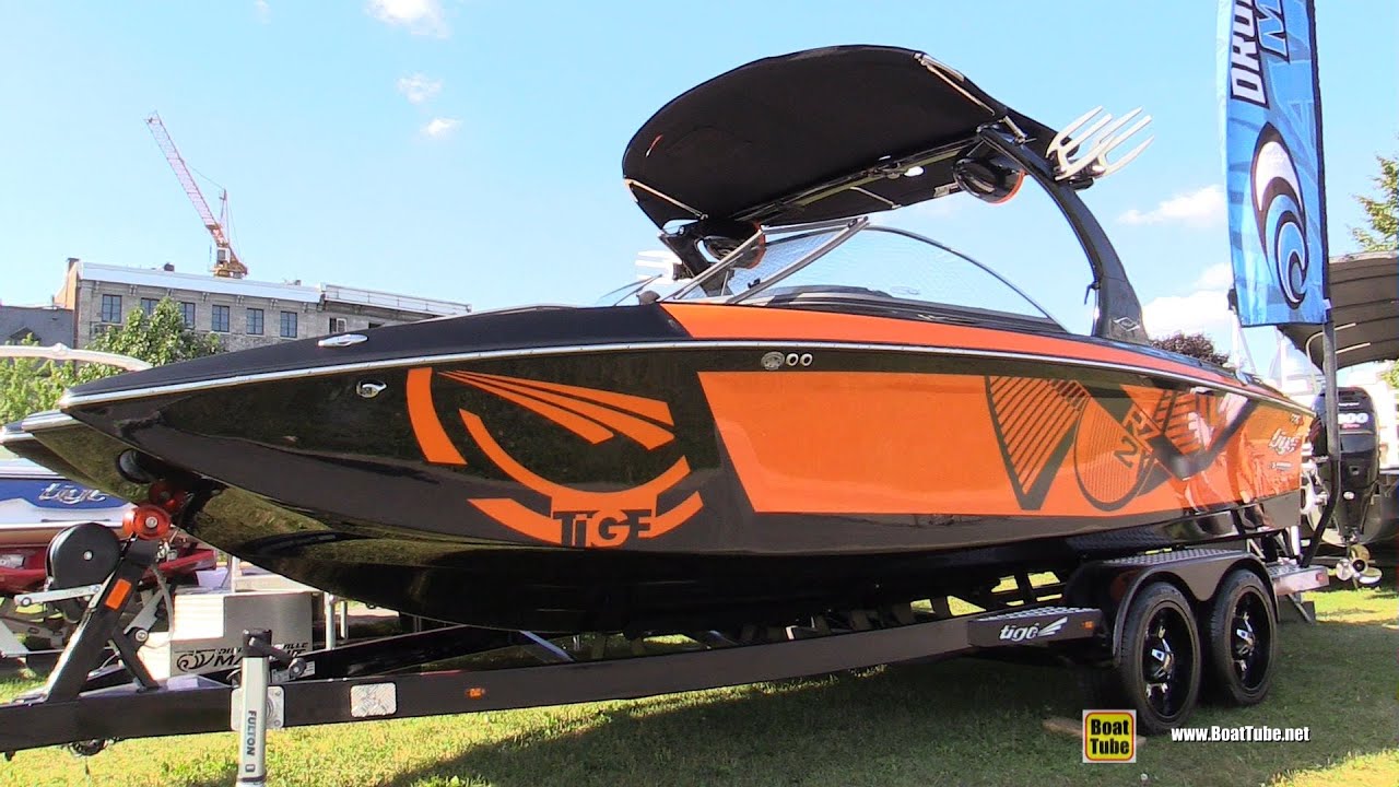 2015 Tige RZ2 Wake Boat - Walkaround - 2015 Montreal In Water Boat Show ...