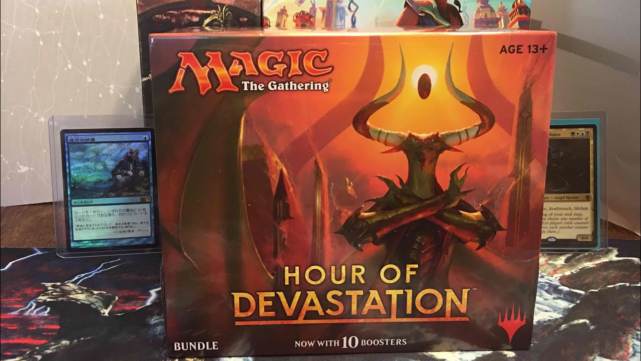 MTG Hour of Devastation Fat Pack Unboxing|Best Opening on Youtube ...