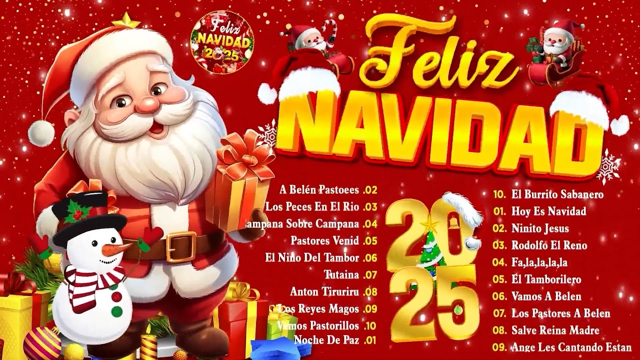 Navidad 2025 🎅 Mejores Éxitos Navideños en Español 🌟 Música para la ...