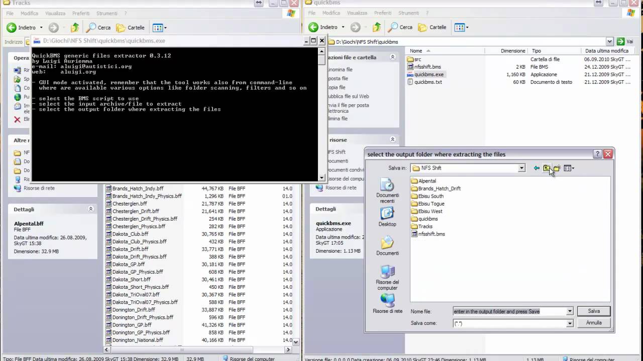 Tutorial 01 - Import Track da Shift con QuickBMS - YouTube