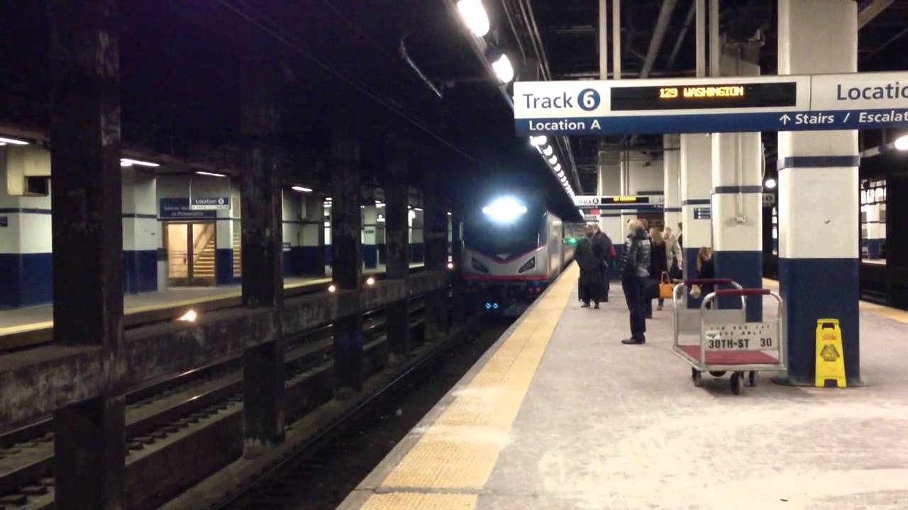 Amtrak Train 129 with New ACS-64 Loco - YouTube