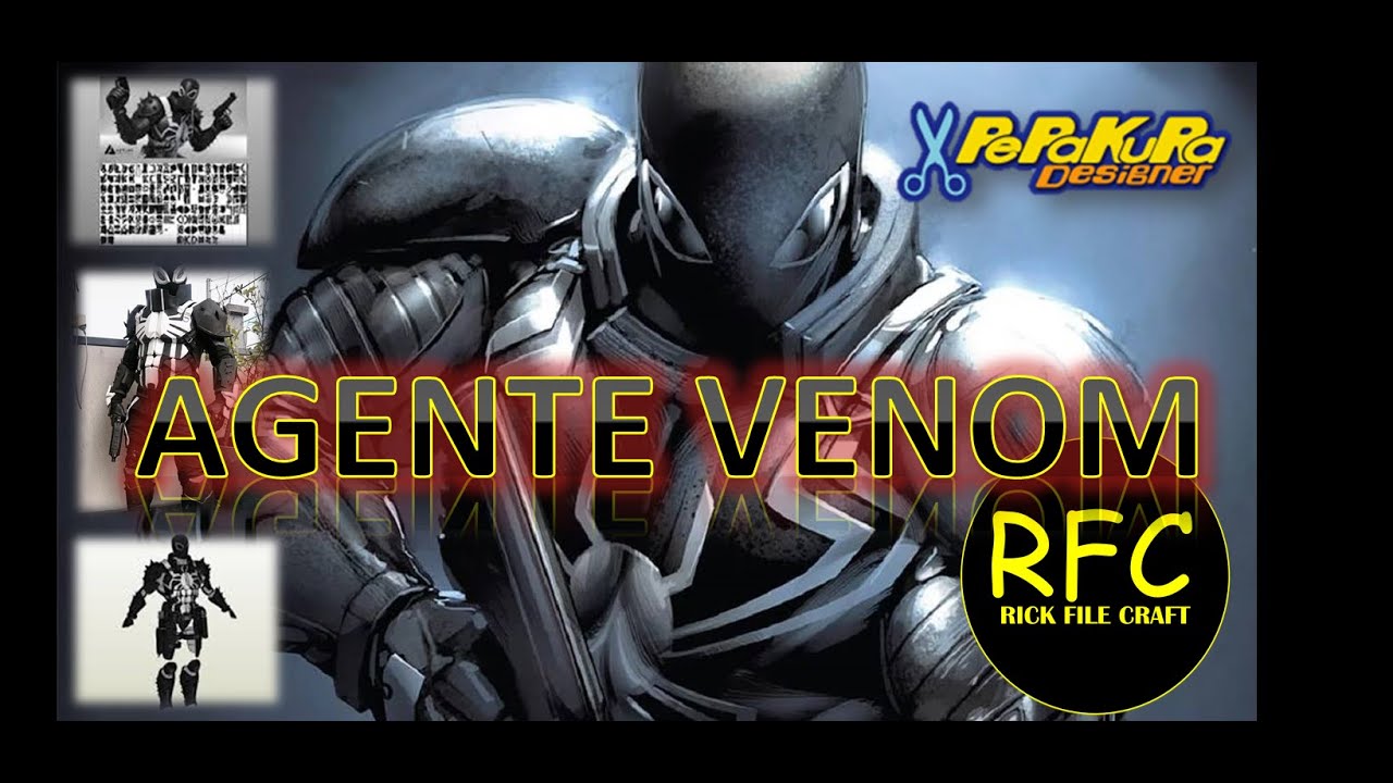 AGENT VENOM ARMOR HELMET - PDO -PEPAKURA - AGENTE VENOM COSPLAY ...