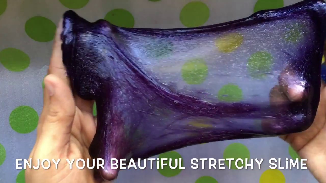 How to make slime using contact lens solution - YouTube