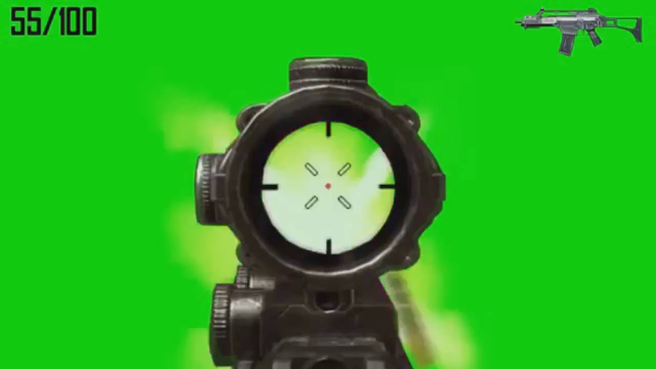 Pistol green screen - YouTube