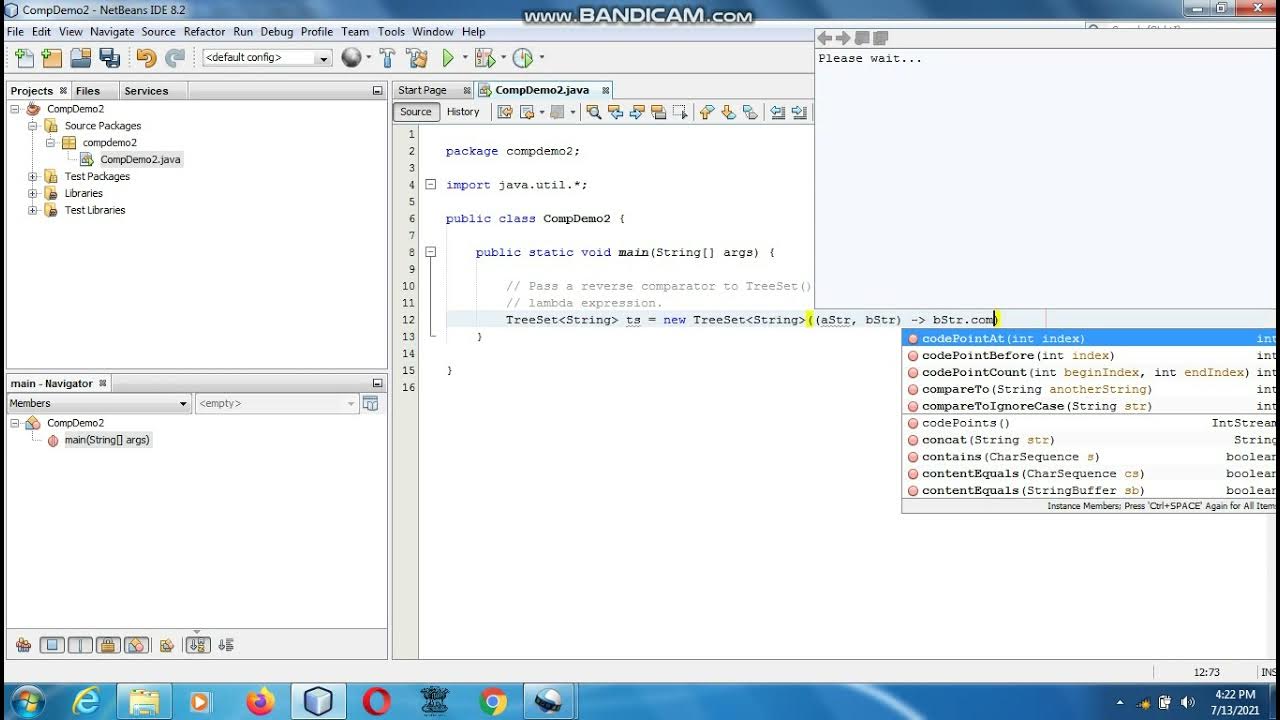 Java the complete Reference Ninth Edition (Chapter 18) Example (14) Comparator Example 2 - YouTube
