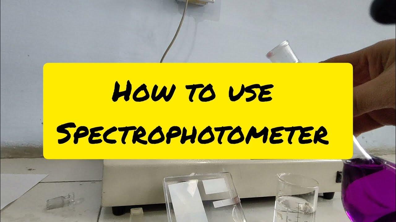 how to use Spectrophotometer #spectrometer #science #experiment # ...