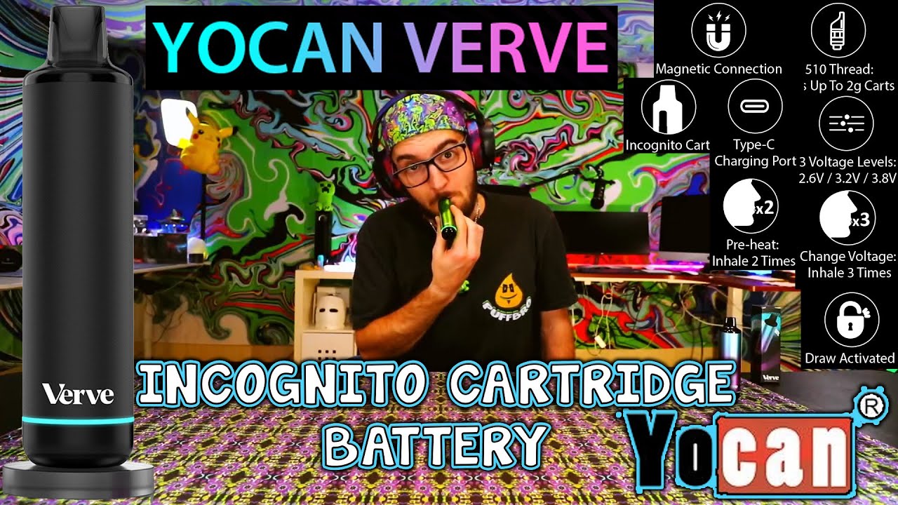 DAB ANYWHERE YOCAN VERVE INCOGNITO CARTRIDGE BATTERY FOR DISCRETIONARY ...