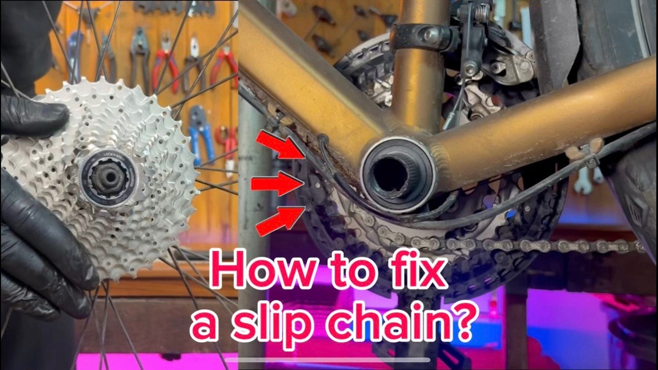 How to solve chain slip problem in bicycle? - YouTube