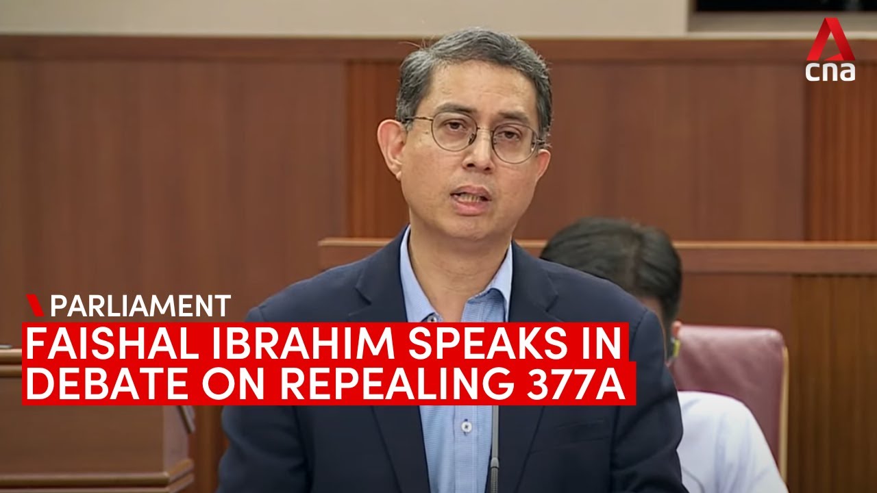 Faishal Ibrahim speaks in debate on repealing Section 377A - YouTube