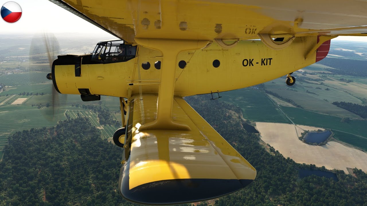 CZ TOUR │ Antonov AN-2 Jindřichův Hradec – Točná │ LKJH/25L – LKTC/27 ...