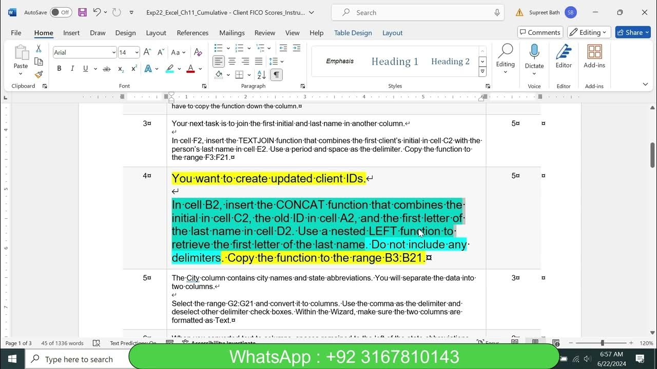 Exp22_Excel_Ch11_Cumulative - Client FICO Scores | Exp22 Excel Ch11 Cumulative Client FICO ...