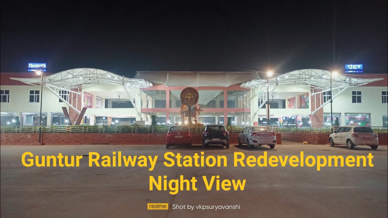 Guntur Railway Station Redevelopment ll Night view # ...