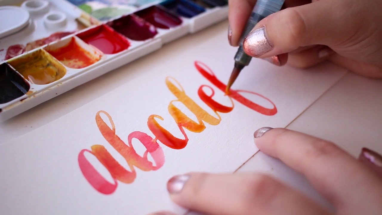 How To Blend Colors Beautifully With Watercolor Lettering YouTube how-to-blend-colors-beautifully-with-watercolor-lettering-youtube
