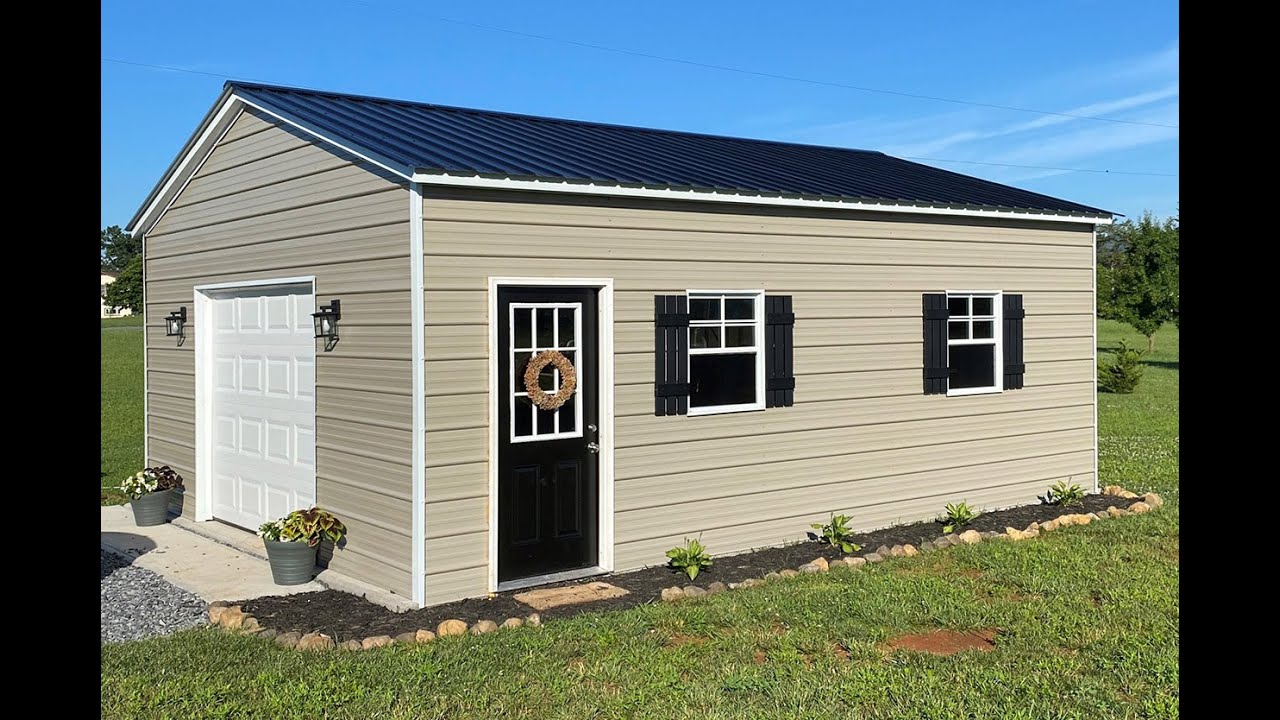 Customer Review Of Alans Factory Outlet 20x25 Vertical Metal Garage