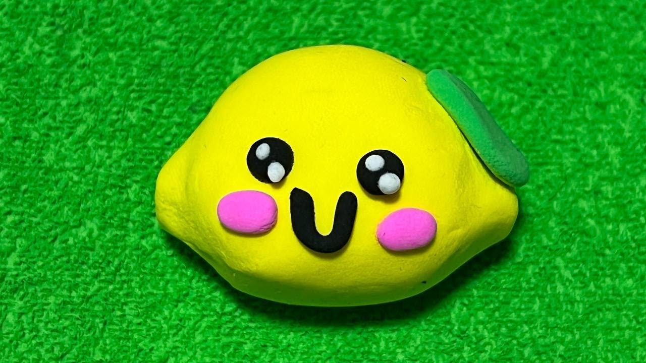 How to Sculpt a Cute Lemon with Lightweight Clay | Step-by-Step ...