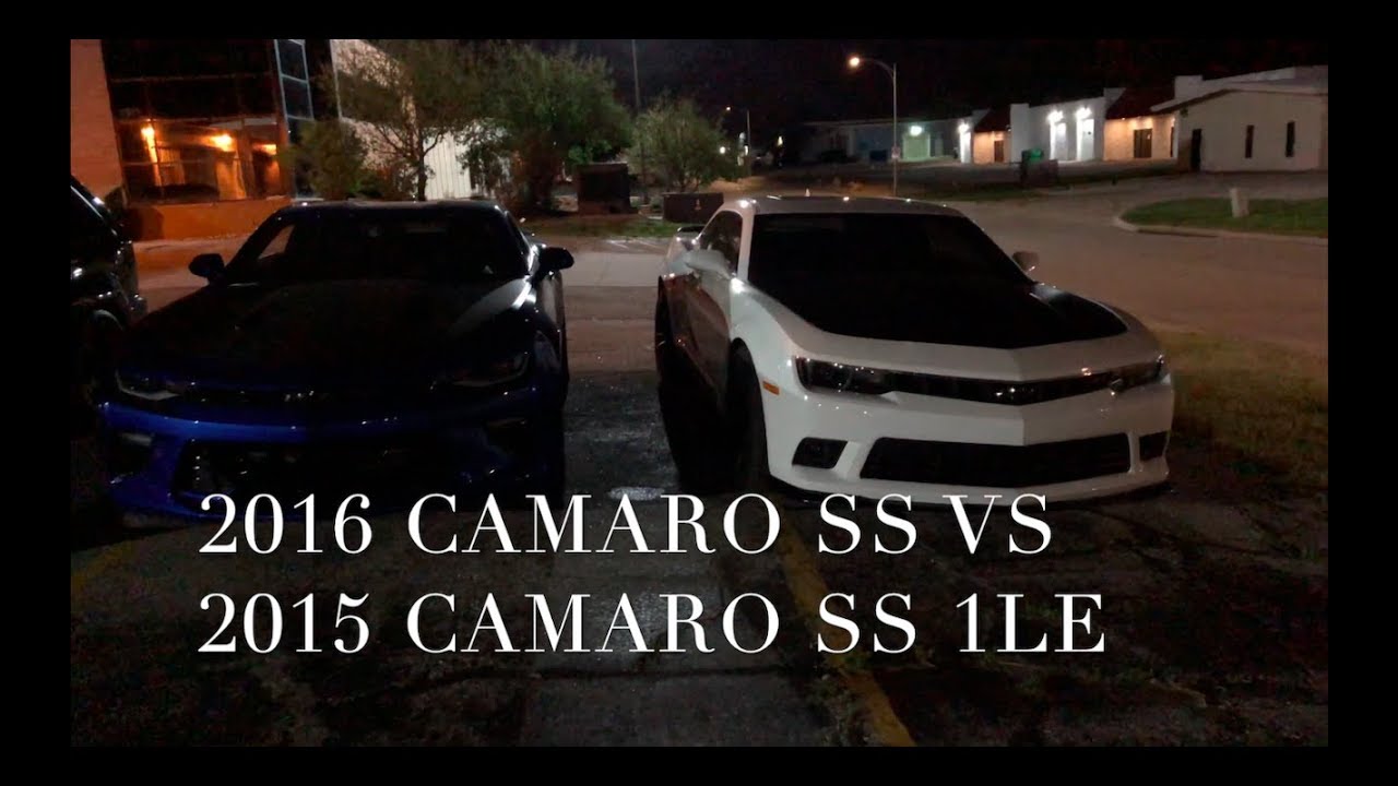 2016 Camaro SS vs 2015 Camaro SS 1LE! 6th Gen vs 5th Gen Camaros Battle ...