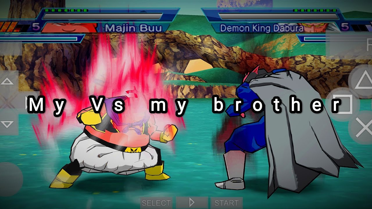 PPSSPP: Dragon Ball Z shin budokai 2 gameplay-Me Vs my brother - YouTube