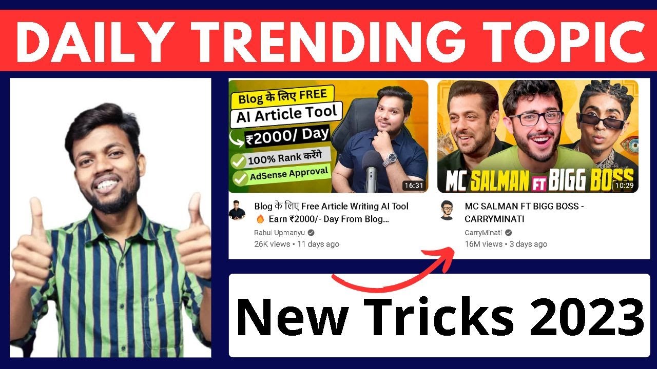 How to find Daily Trending Topic for youtube video every categories ...