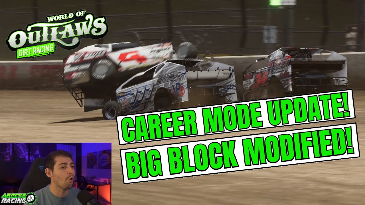 Big Block Modified Career Mode in World of Outlaws Dirt Racing - YouTube