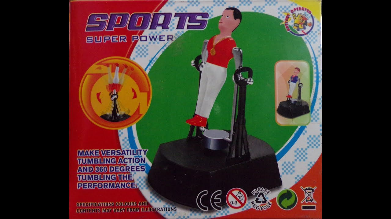 Unboxing Battery Operated Gymnastics Toy - YouTube
